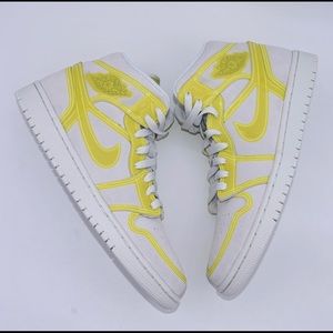 Jordan | Shoes | Air Jordan Mid Lx Off White Opti Yellow | Poshmark